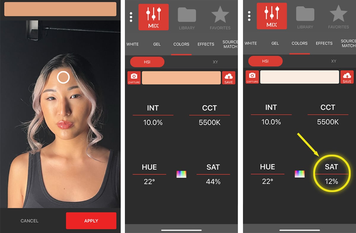 How To Create Custom Skin Tone Lighting With The myMIX® App & DMG Lights